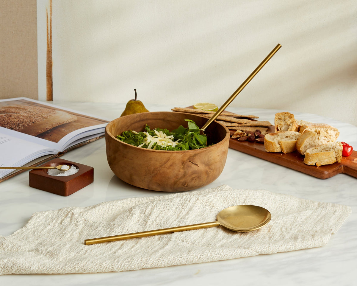 Reine Matte Gold Salad Server Set – The Terra Home